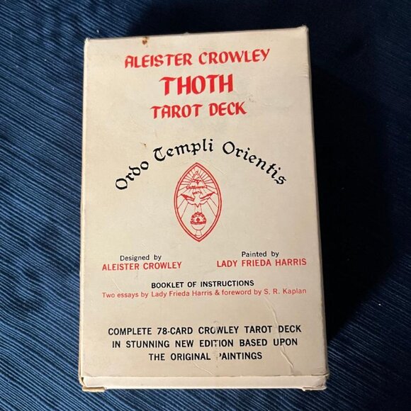 Other | Rare Aleister Crowley Thoth Ordo Templi Orientis Tarot Deck ...